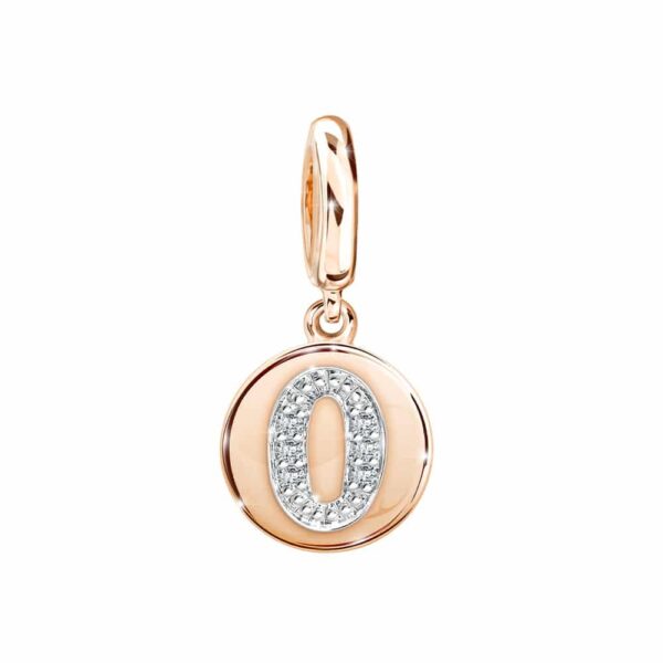 PRIMA Diamond Pendant "Number 0" Lucky Number Collection 9K Rose Gold ...
