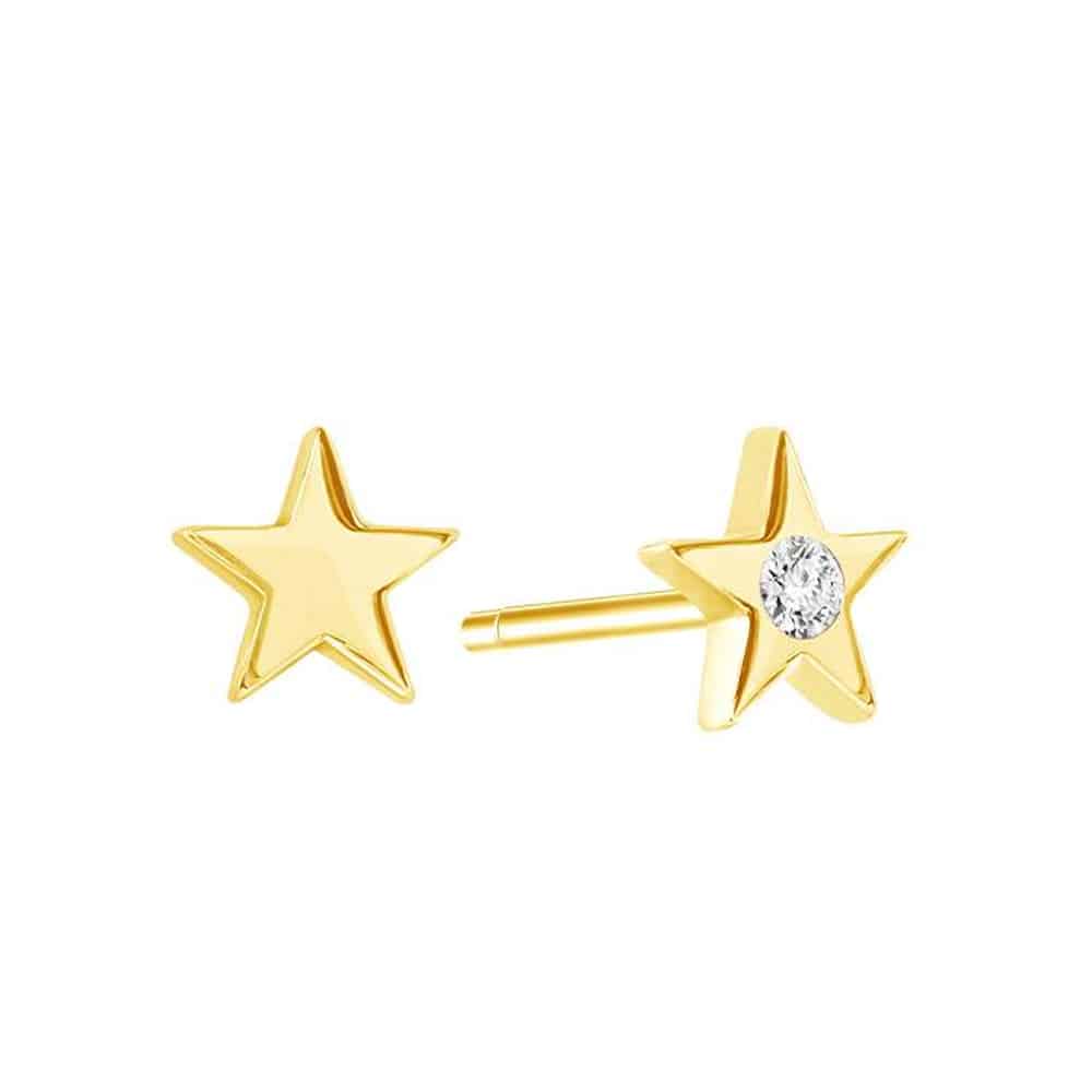 PRIMA Diamond Earrings 9k Little Star Collection 991E1689-01 | Prima Gold