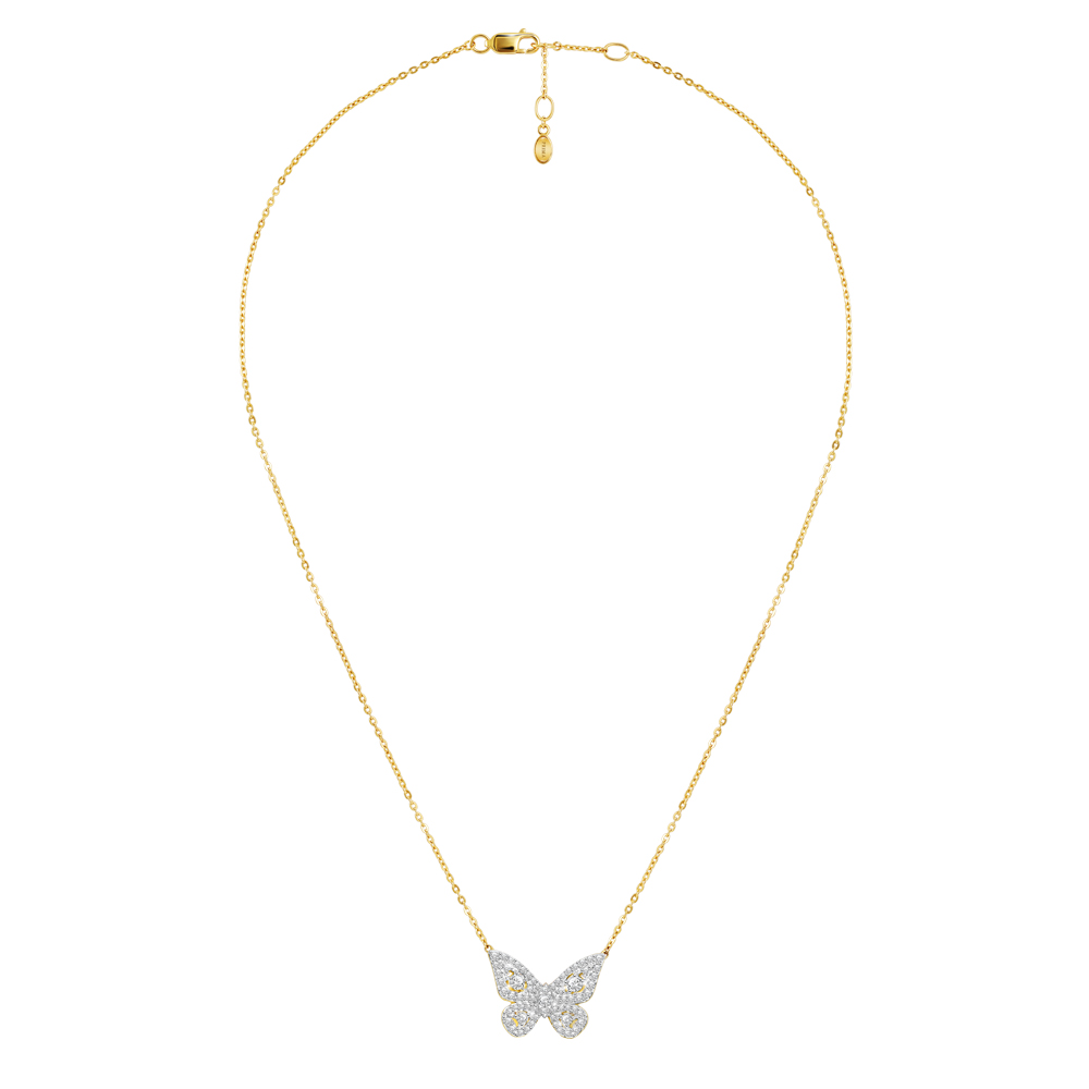 PRIMA Diamond Necklace Butterfly Collection 105N0438-01 | Prima Gold
